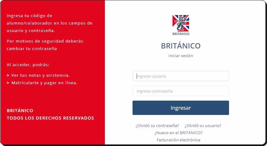 Britanico Intranet ¿Como entrar? Login 【 2021